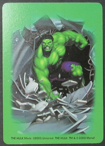 Hulk Movie Single Swap Wide Playing Card | eBay