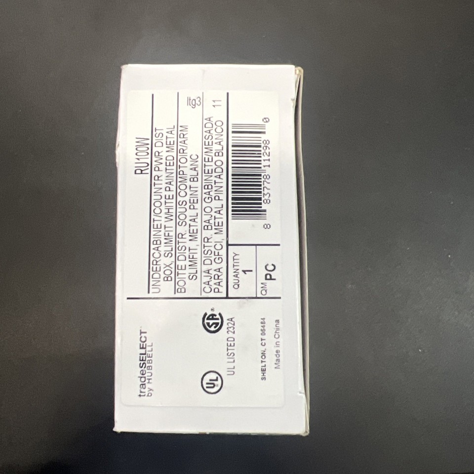 Hubbell - RU100W - Hubbell Wiring Device, Under Cabinet Distribution ...