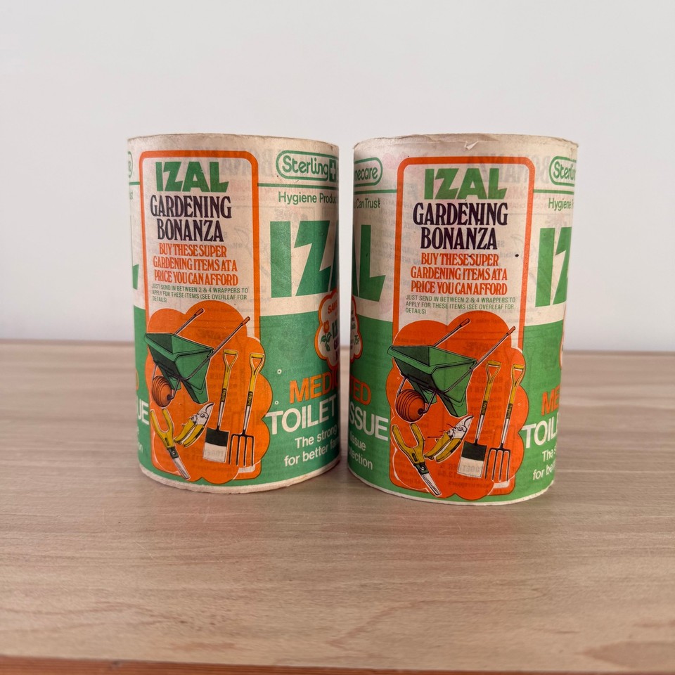 Izal Medicated Toilet Tissue Rolls Pair Original Wrappers | eBay UK