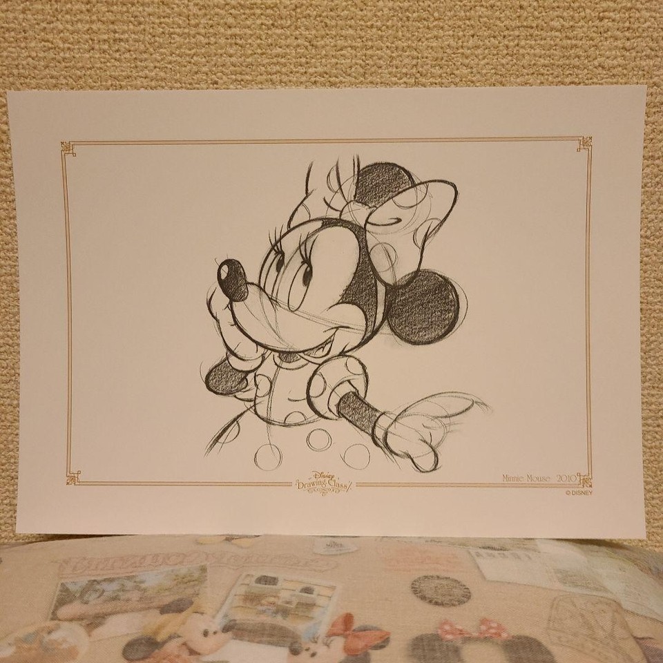 Disney Reference Art Collection Minnie Mouse Sketch Art #9944d5 | eBay