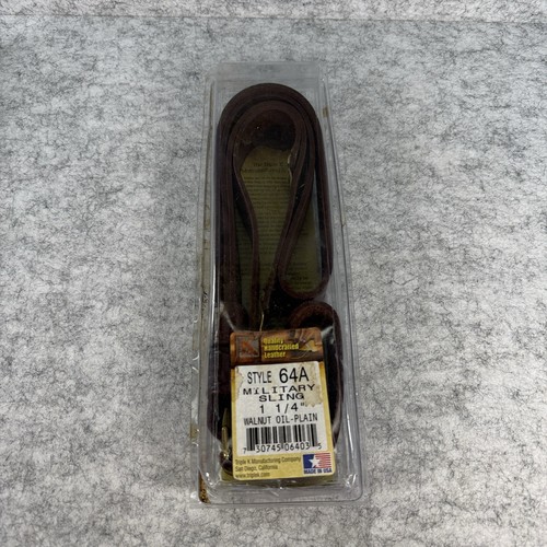 Triple K 64A Military Rifle Sling 1.25" Brass Hardware Hand Tooled ...