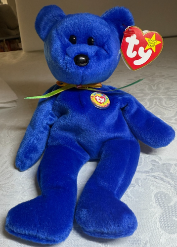 TY Beanie Babies Clubby Bear, tag protector, new. | eBay