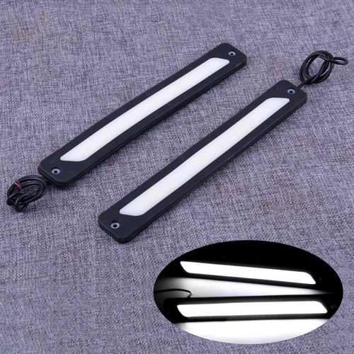 Running Driving Daylight Fog Light Strip 2Pcs 12V White LED DRL ...