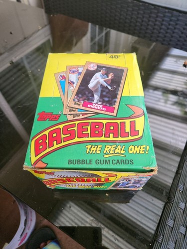 1987 TOPPS Unopened BASEBALL WAX BOX Barry BONDS McGwire Larkin BO ...