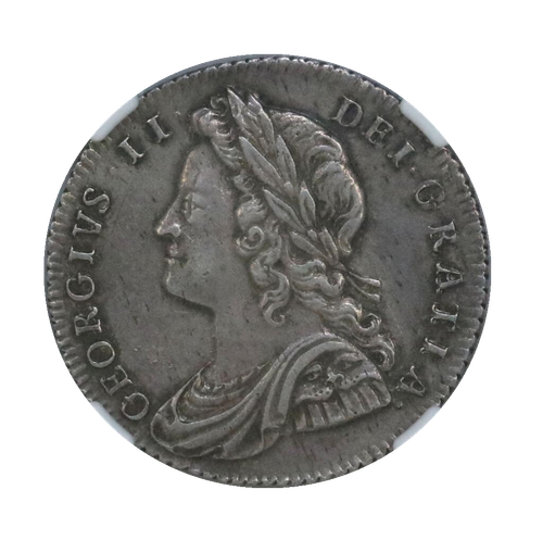 1728-Great Britain Sixpence-ESC 1606 Plumes and Roses (XF 45-NGC ...