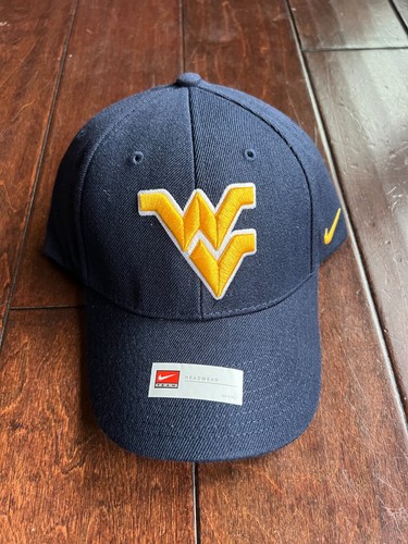 NIKE WVU WEST VIRGINIA MOUNTAINEERS Hat BLUE ADJUSTABLE Unisex Cap NWT ...