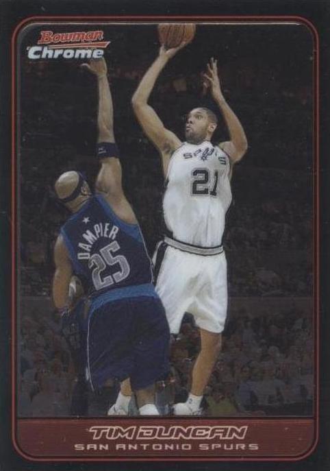 2006-07 Bowman Draft Picks & Stars - Chrome Tim Duncan #20 for sale ...