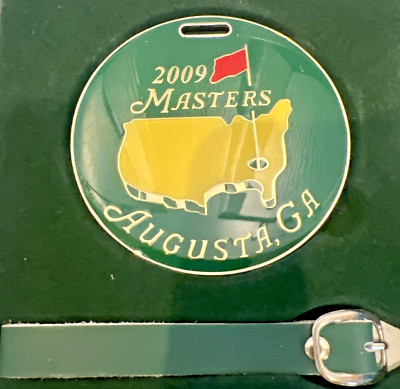 2009 Masters Tournament Metal Golf Bag Tag - Augusta National ...