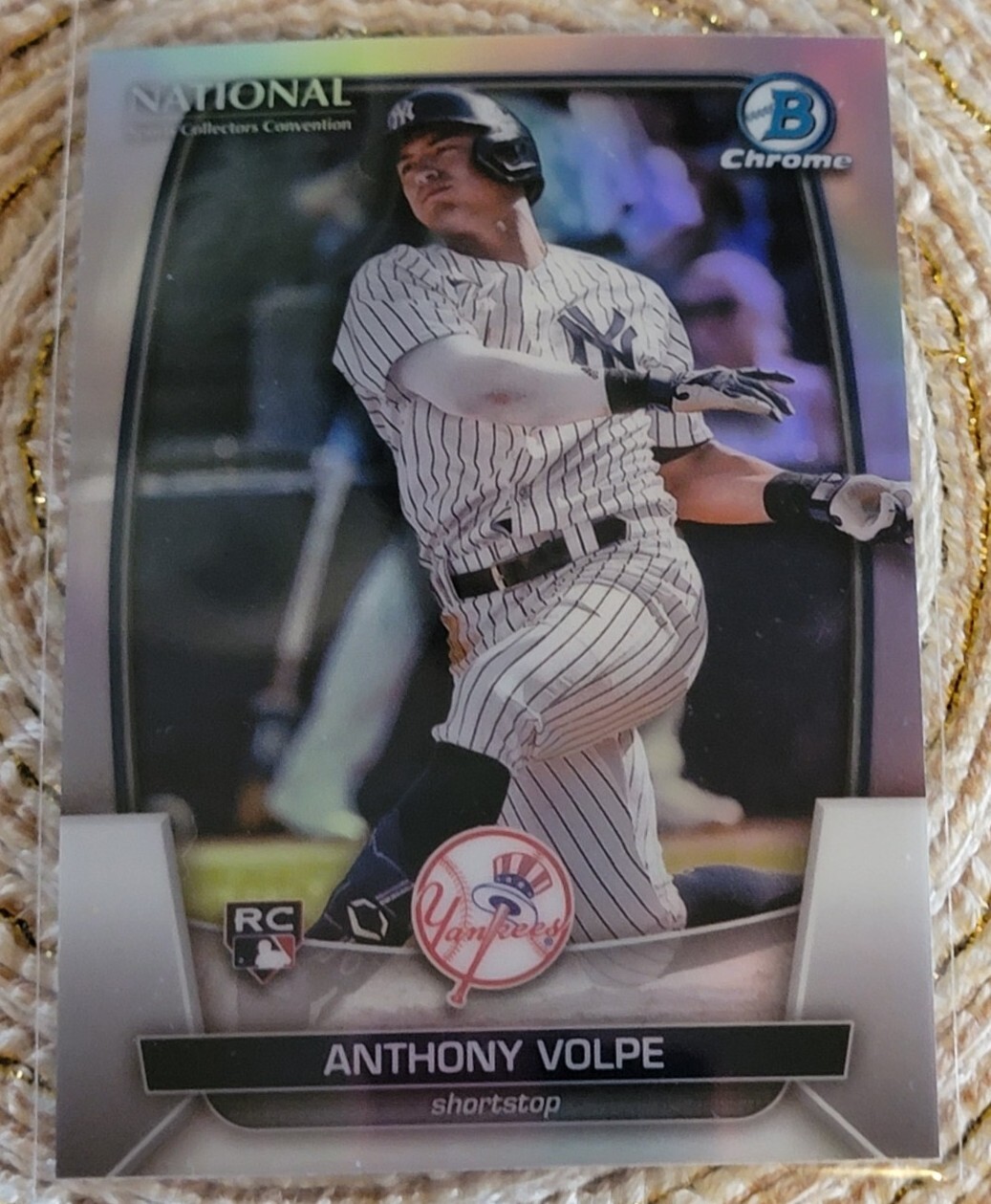 2023 Bowman ANTHONY VOLPE Chrome Topps National Wrapper Redemption RC ...