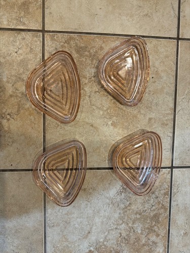 SetVintage LAZY SUSAN Anchor Hocking Manhattan Glass Dishes * 4 ...