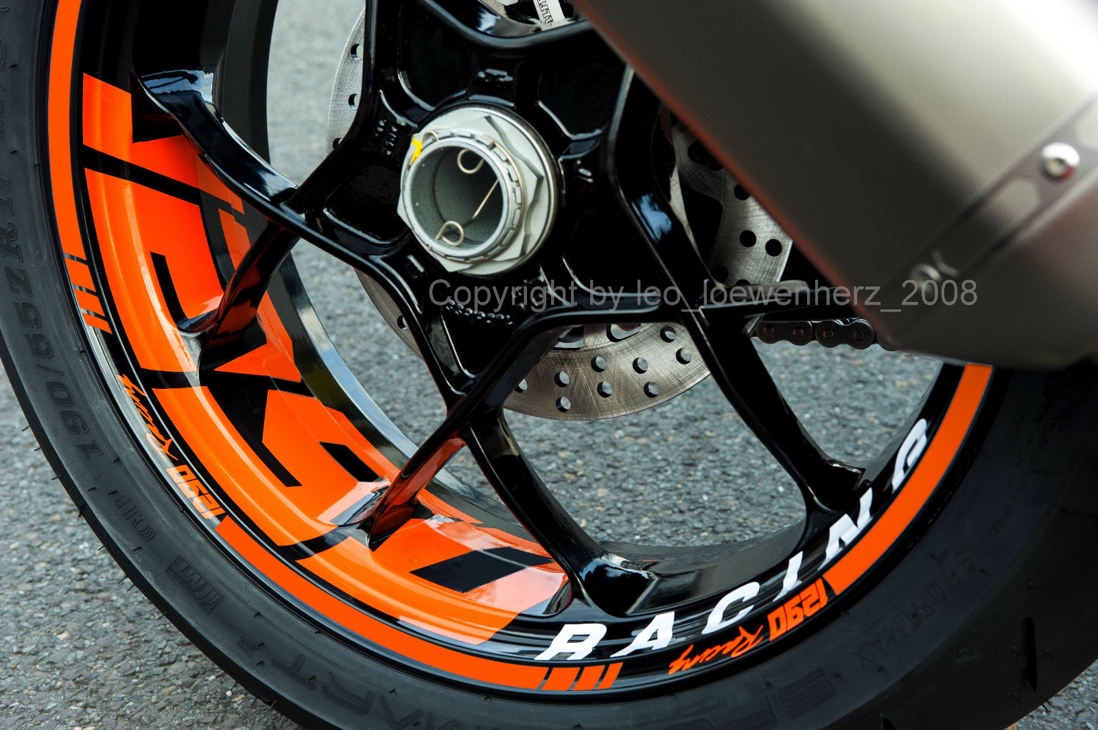 KTM 1290 SuperDuke SD R SDR GT Wheel Sticker Rim Stripes Decals Tape ...