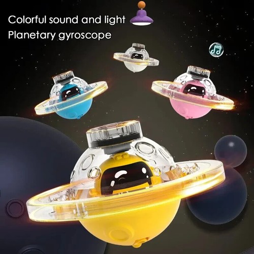 Space Planet Gyro Hand Screwing Music Light Spinning Glowing Toy | eBay