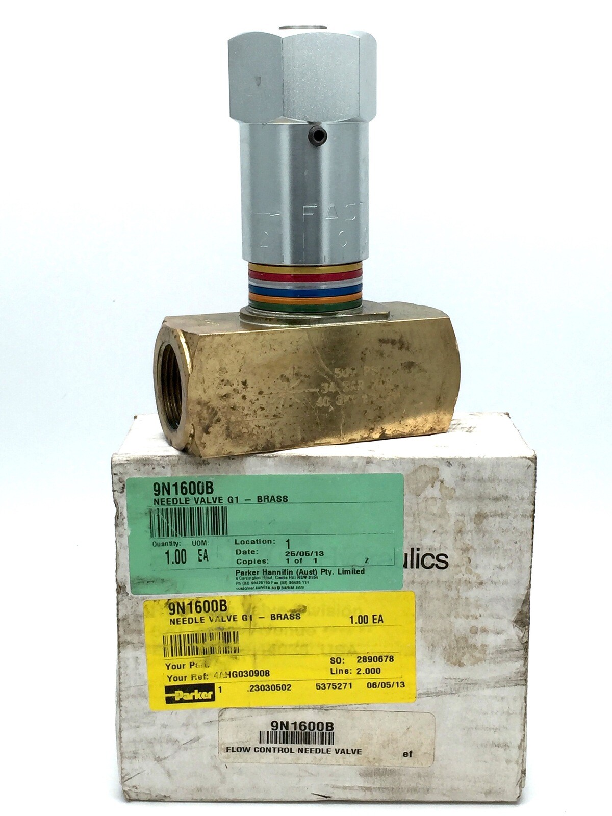 Parker 9N1600B Colorflow Needle Valve BSPP Ports 3 500 Psi (35 bar) | eBay