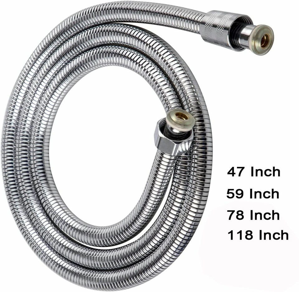 6FT-10FT Shower Head Hose Handheld Extra Long Stainless Bathroom ...