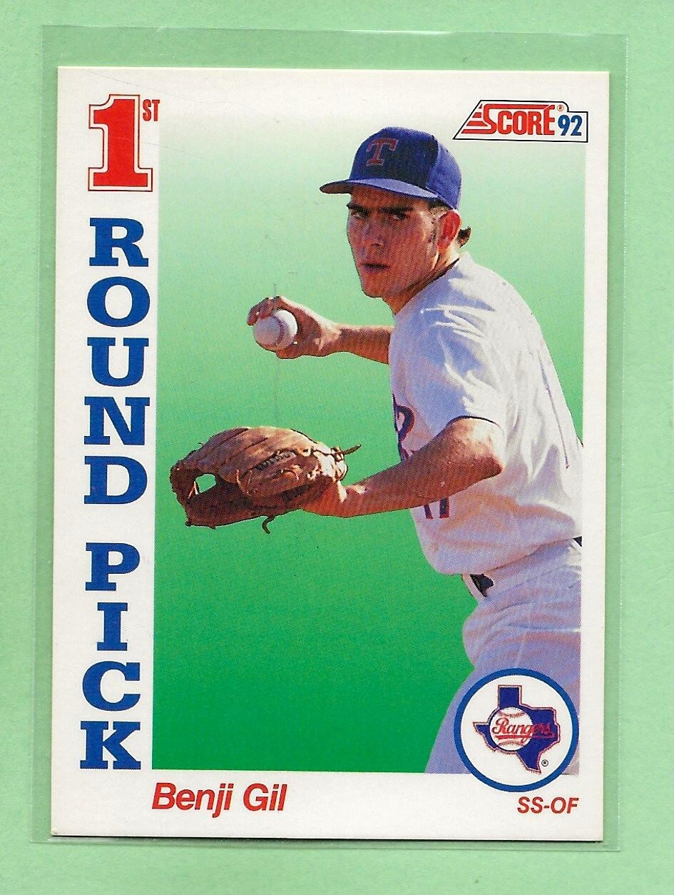 BENJI GIL - 1992 Score "Rookie" - #808 - Rangers - Comb. Shipping | eBay