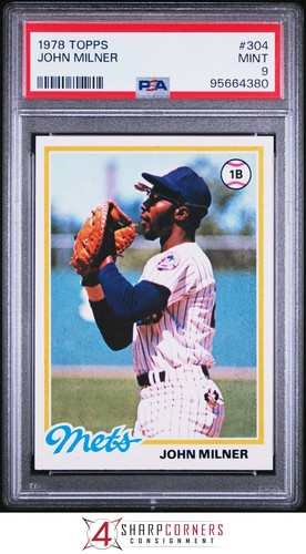 1978 TOPPS #304 JOHN MILNER METS PSA PSA 9 B4194255-380 | eBay