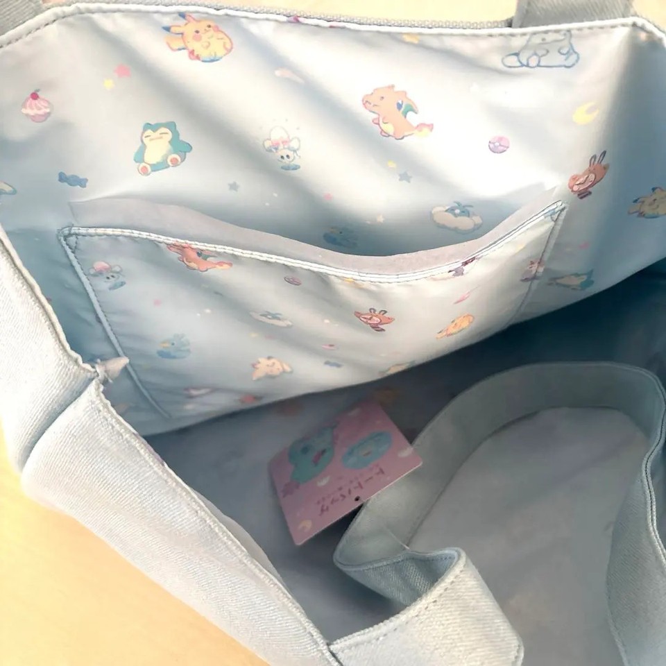 Pokemon Center Original Goods Little Daydream Wooper and Quagsire Tote ...