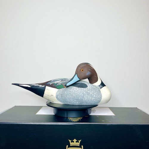Vintage 2004 Hand Carved Wooden Duck Decoy Pintail Drake Artist Signed ...