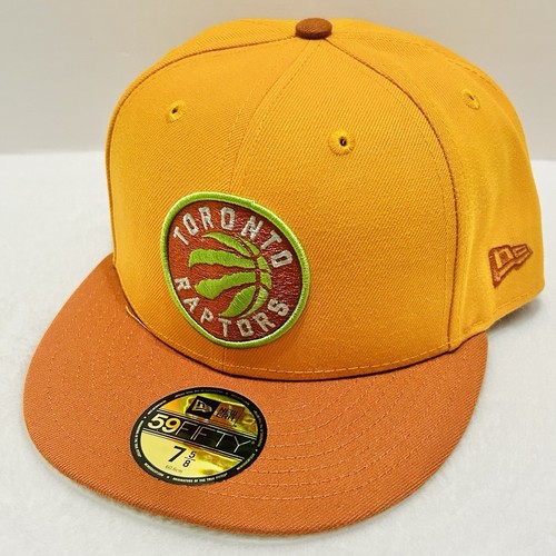 New Era Toronto Raptors Gold Rust 2-Tone 59FIFTY Fitted Hat Cap 7 5/8 ...
