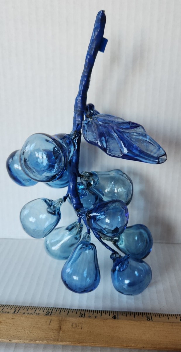 Vintage Blown Glass Grapes