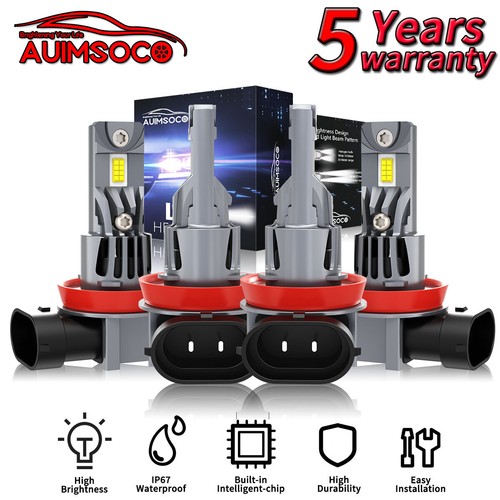 Combo 4Pcs LED Headlight Kit Bulbs Hi/Lo Beam For Ram ProMaster City ...