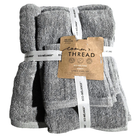 COMMON THREAD SET OF 6 PC GRAY COTTON,BAMBOO RAYON 2 BATH,HAND,WASH ...