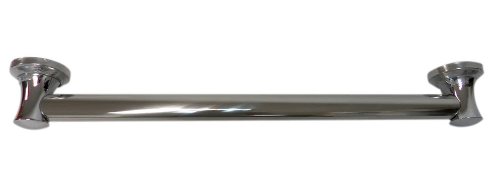 Delta 41724 Chrome-Polished Bathroom 24 Inch Safety Handrail and Mount ...