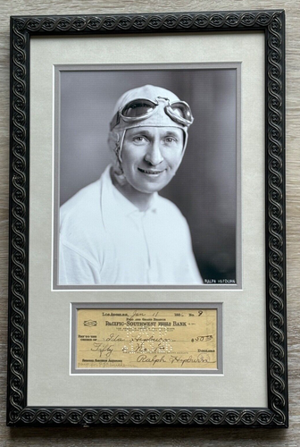 RARE 1926 Ralph Hepburn Indianapolis 500 & Motorcycle Racer Signed ...