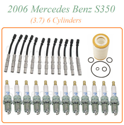 Tune Up For 98-05 Mercedes Benz CLK320 SLK320 3.2v6 SparkPlugs Wireset ...