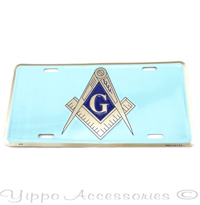 Mason Masonic Aluminum Metal License Plate Freemason Sign Tag NEW Free ...