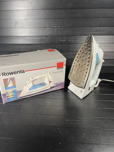 Rowenta Powerglide DE-08 White/Blue 1400W Stainless Steel Sole Plate ...
