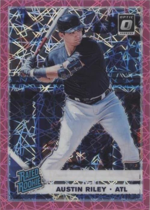 2019 Panini Donruss Optic - Rated Rookies Austin Riley #95 Pink ...