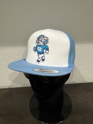 UNC North Carolina Tar Heels Rami Mascot Logo Trucker Hat Snapback NEW ...