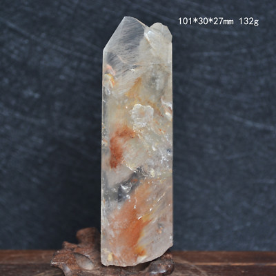 A2240-132g Rare Natural Red Rabbit Hair Quartz Crystal point Specimen ...