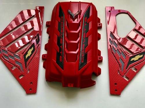 2020/24 CORVETTE C8 ENGINE COVER TORCH RED APPEARANCE PKG. NEW OEM | eBay
