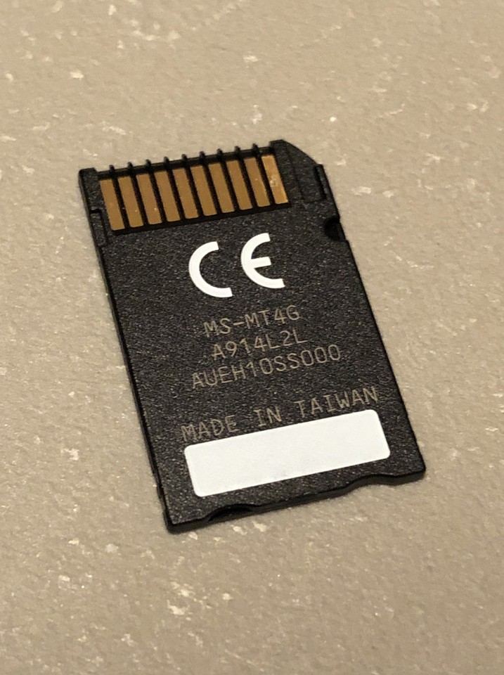 Official Genuine 4GB SONY Memory Stick Pro duo for Sony cybershot ...