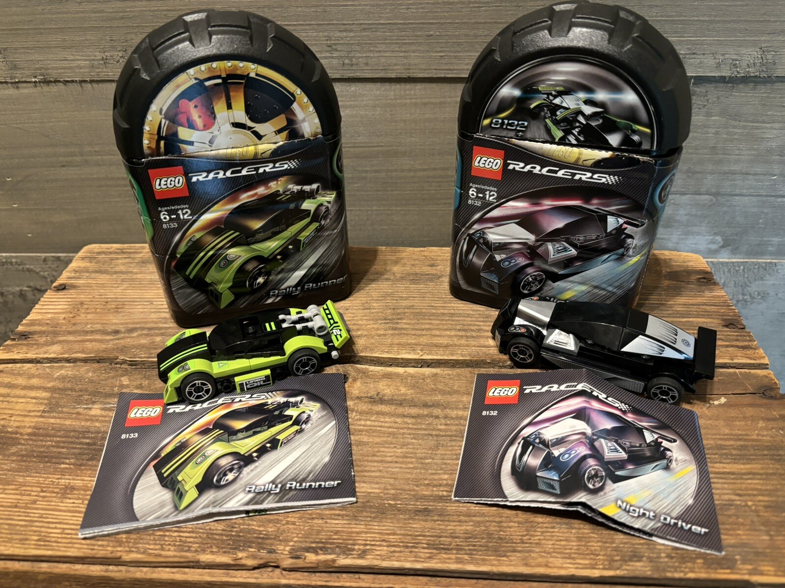 LEGO Racers 8132 Night Driver Street Race Car & 8133 Race Rally Runner ...