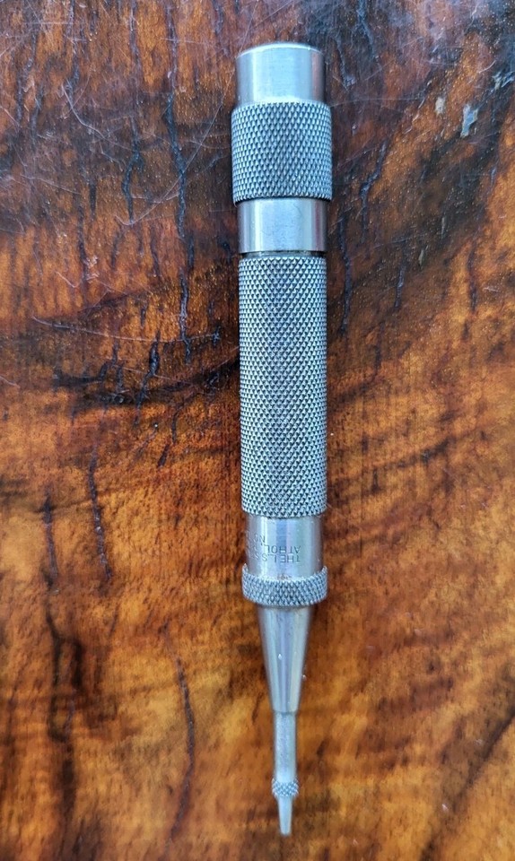 Vintage L. S. Starrett No. 18A Automatic Center Punch Machinist Tool ...