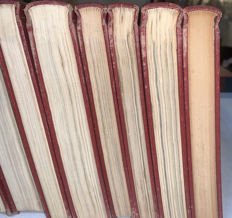 Vintage World Book Encyclopedia 19 Volumes 1953 Red and Navy Blue ...