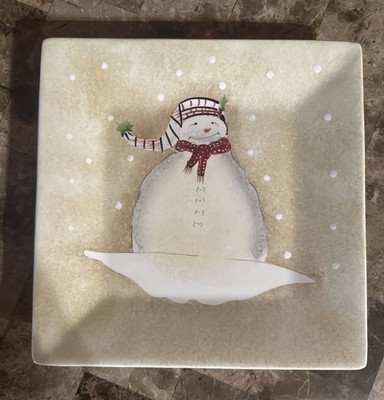 Oneida Sakura Snowmates Cream Square Dinner Plate Square 10” | eBay