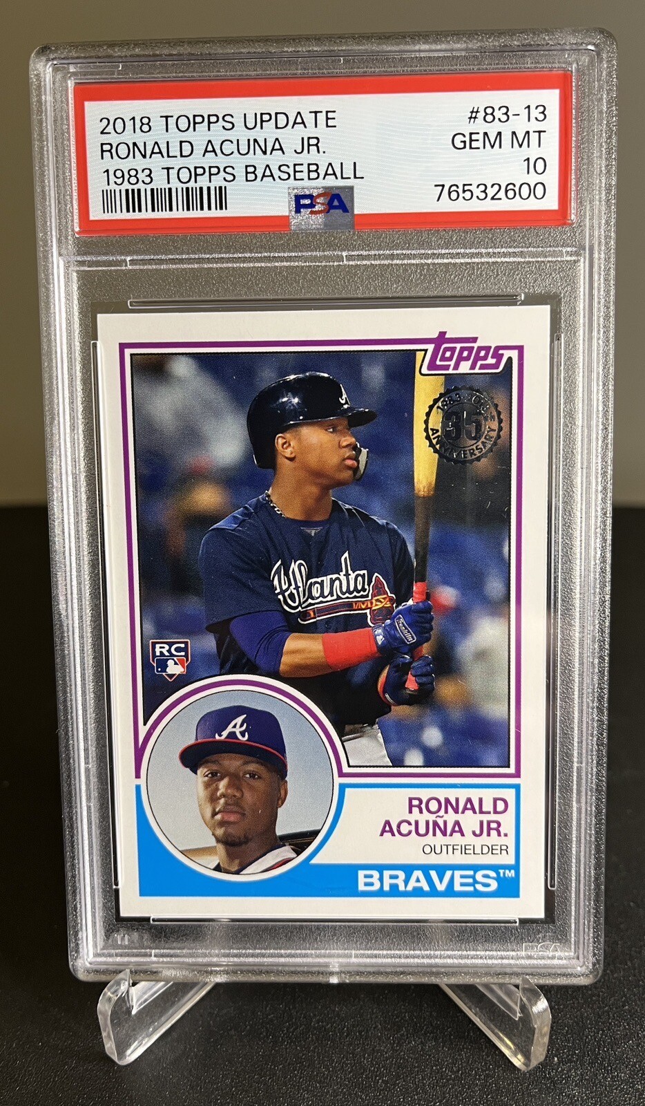 2018 Topps Update Series - 1983 Topps Design #83-13 Atlanta Braves (RC ...