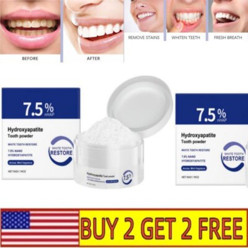 Hydroxyapatite Tooth Powder Care Cleaning Powder Freshening Breath ...