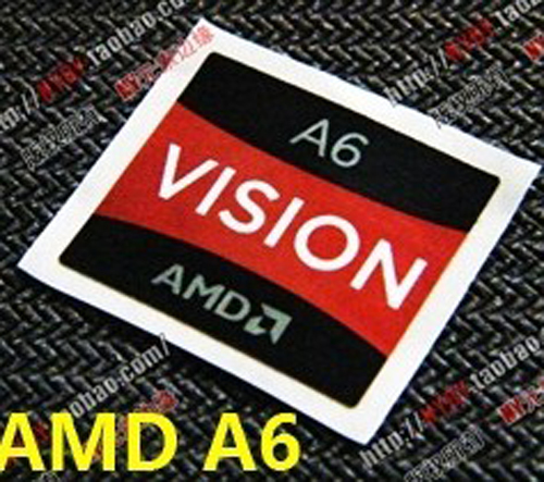 AMD A6 Vision Sticker 16.5 x 19.5mm APU A Series Case Badge USA Seller ...