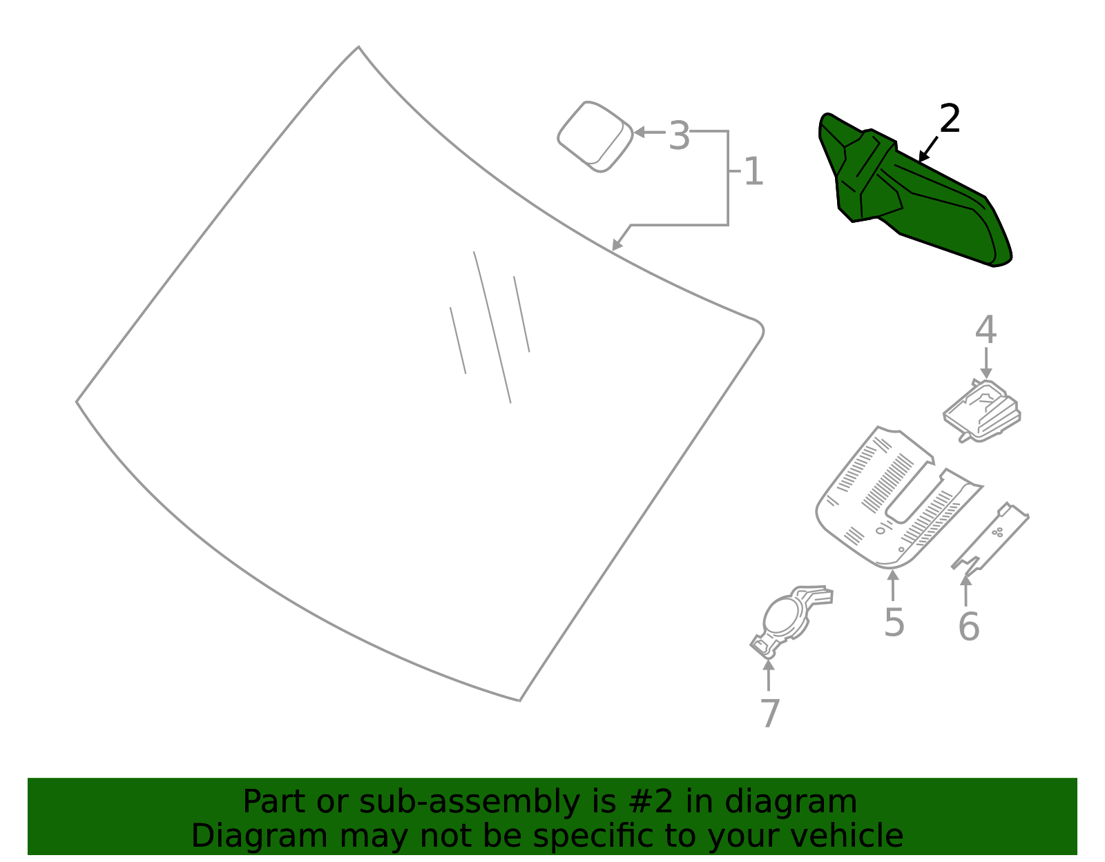 Genuine Mercedes-Benz OE Mirror Inner 910-810-05-03-7C45 for sale ...