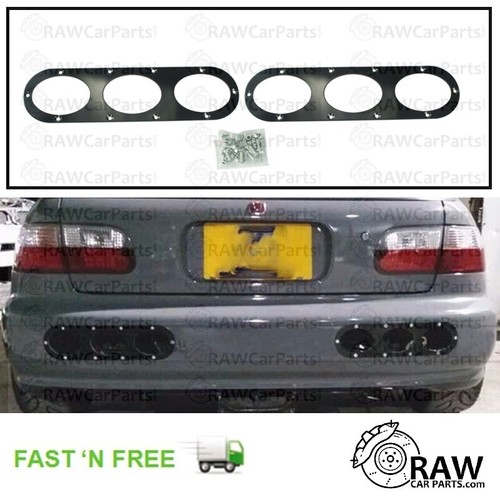 2x Universal Rear Bumper Air Vent Diffusers Kit | Circle Hole | JDM ...