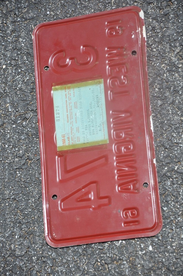 West Virginia license plate 1961 | eBay