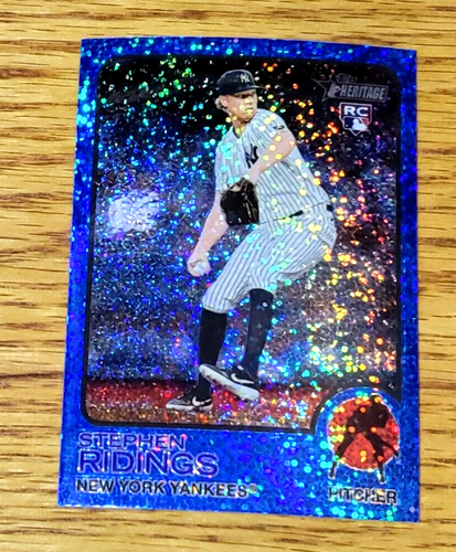 STEPHEN RIDINGS 2022 Heritage High Number #604 Rookie RC Chrome Blue ...