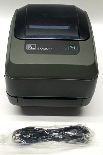 Zebra GK420t Thermal Label Printer with USB Cable No Adappter/Labels ...