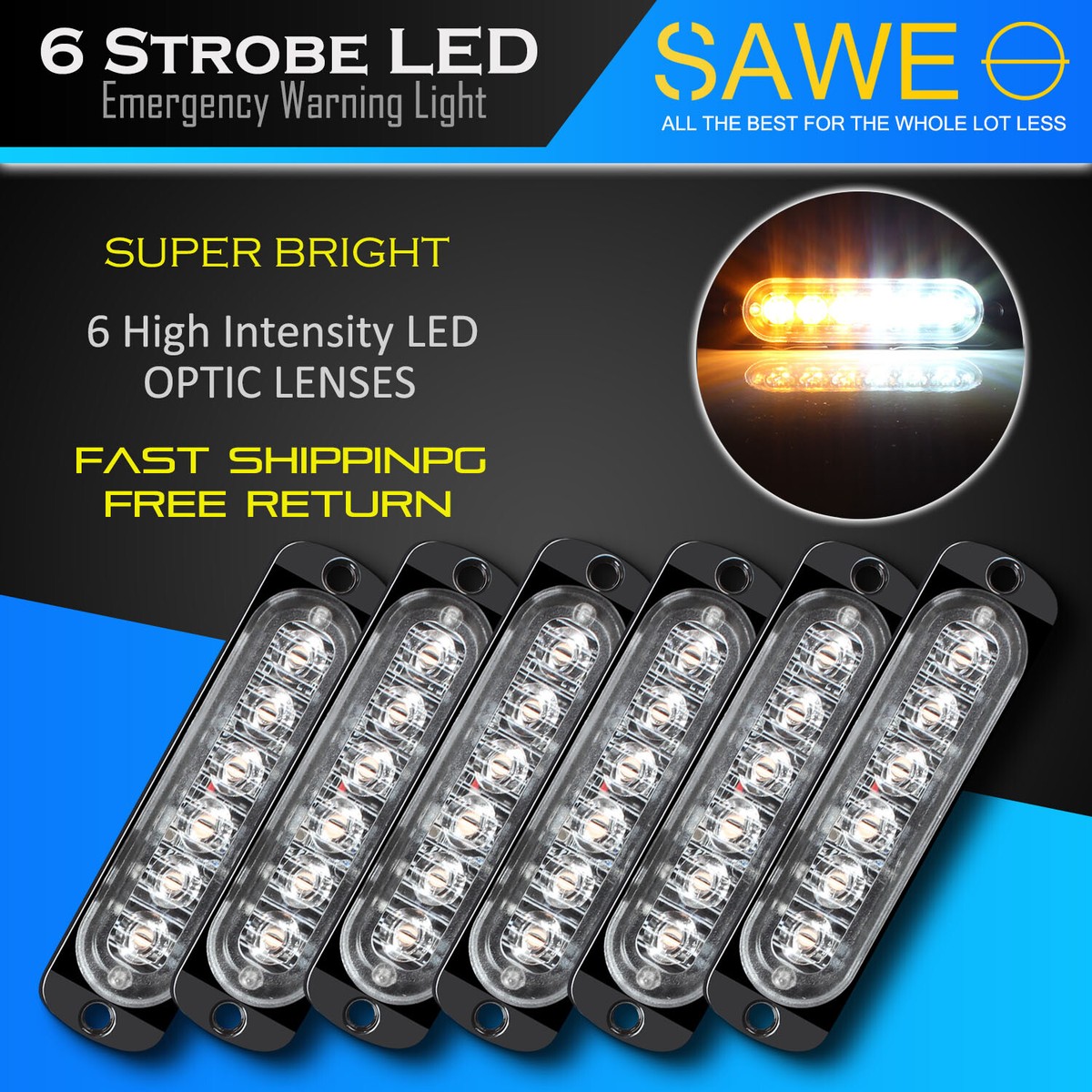 Flashing Emergency Lights For Vehicle Police Lights | Emergency Car