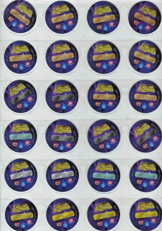 TAZOS SAINT SEIYA Vol 1 & 2 Full Set 1 - 100 PERU 2021/22 Pogs Toei Animation | eBay